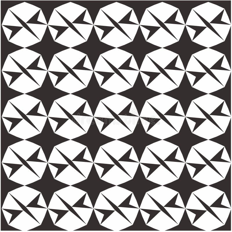 Seamless Geometric Pattern, Black and White only, Abstract Geometric ...