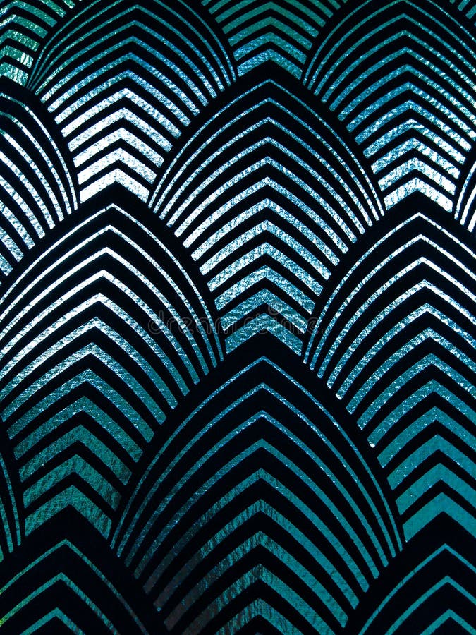 Seamless Geometric Pattern Blue Arches Stock Illustration ...