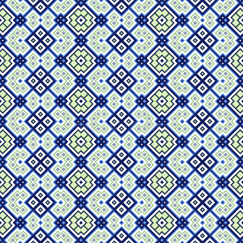 Blue and Green Pixel Mosaic Stock Illustration - Illustration of pieces ...