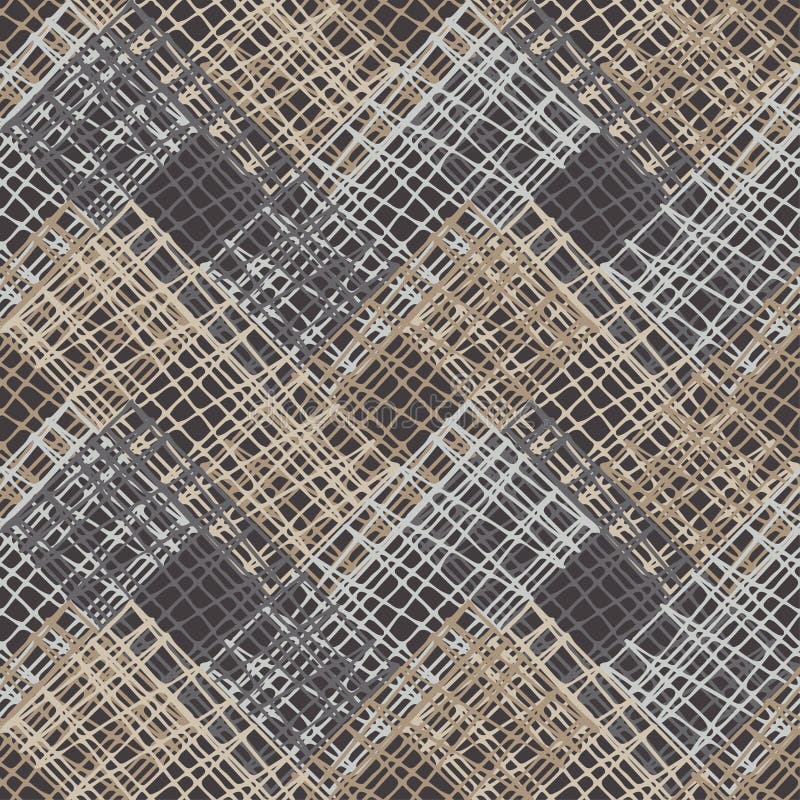 Seamless Background with Abstract Geometric Pattern. Scribble Texture ...