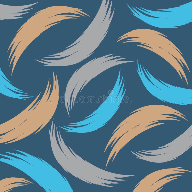 Seamless Geometric Pattern. Brush Texture Stock Illustration ...