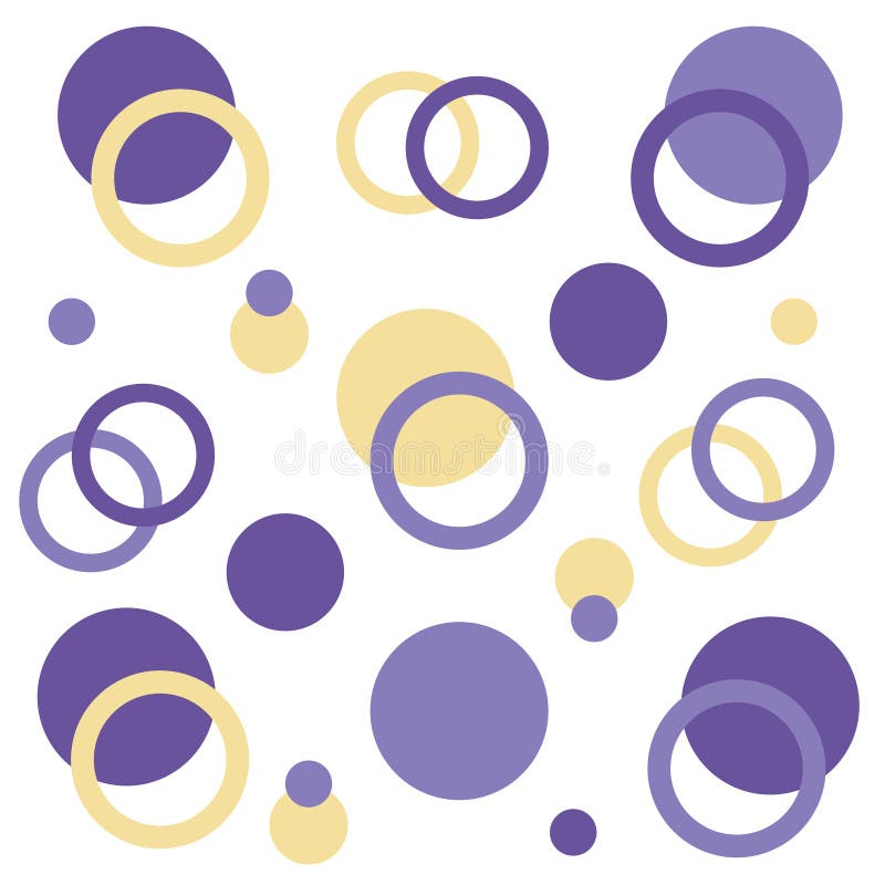 Seamless Geometric Pattern with Circle Stock Vector - Illustration of ...