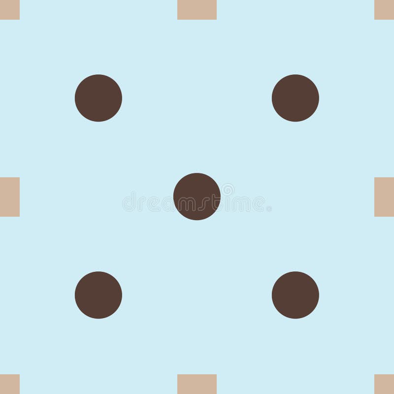 Seamless Geometric Pattern with Circle and Square Stock Vector ...
