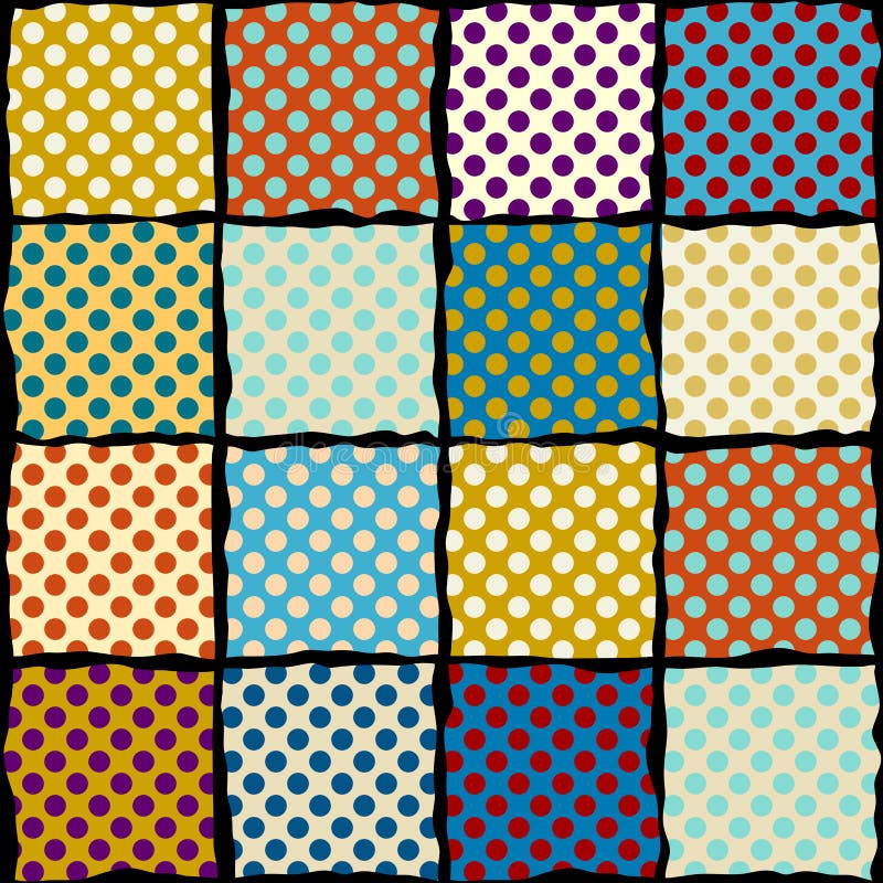 Seamless Polka Dot Pattern Vector Illustration. Stock Vector ... Seamless Polka Dot Pattern Vector Illustration. Stock Vector ...