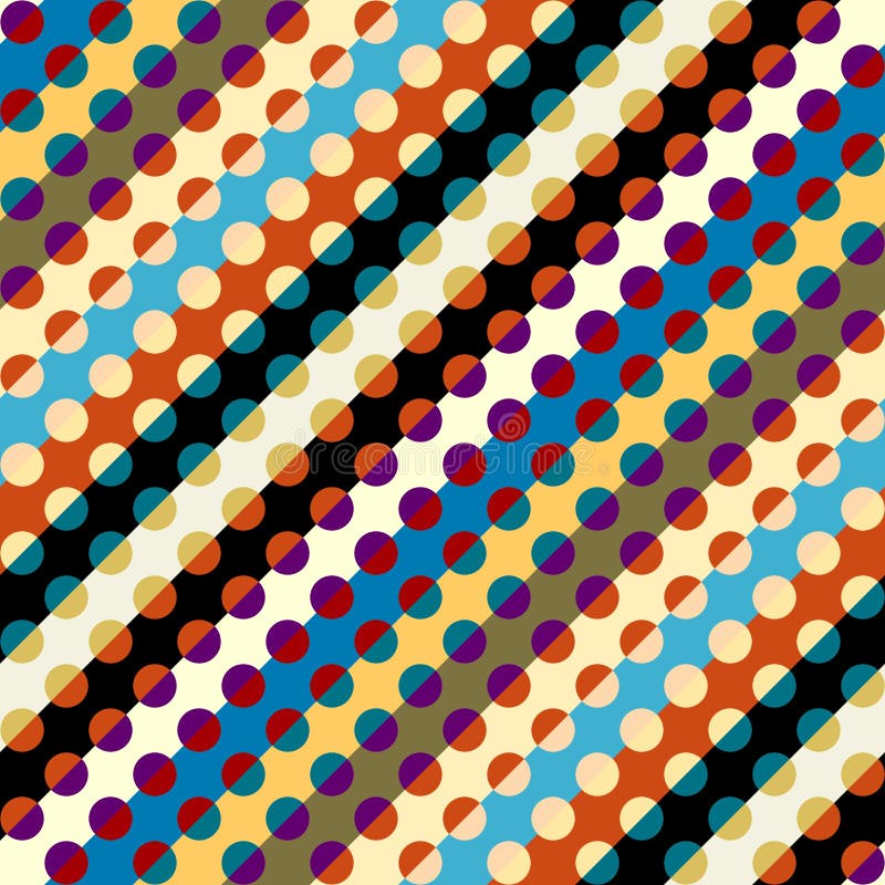 Seamless polka dot pattern stock vector. Illustration of geometric ...