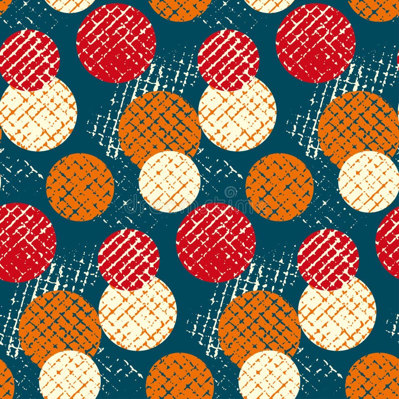 Seamless Colorful Geometry Checkered Pattern Stock Illustrations ...