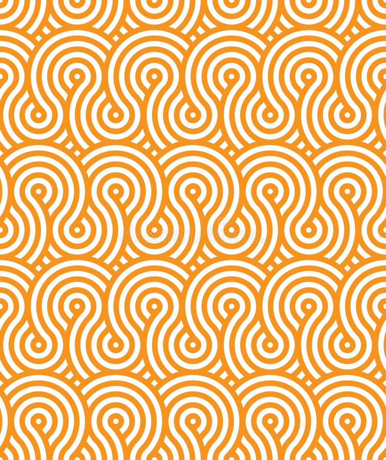 Seamless Geometric Pattern with Concentric Circles on a White ...