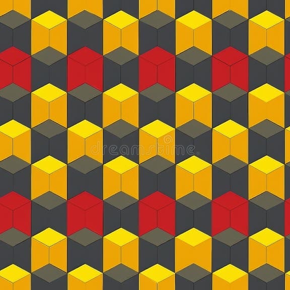 Seamless Geometric Pattern with Contrasting Colors Creating an Engaging ...