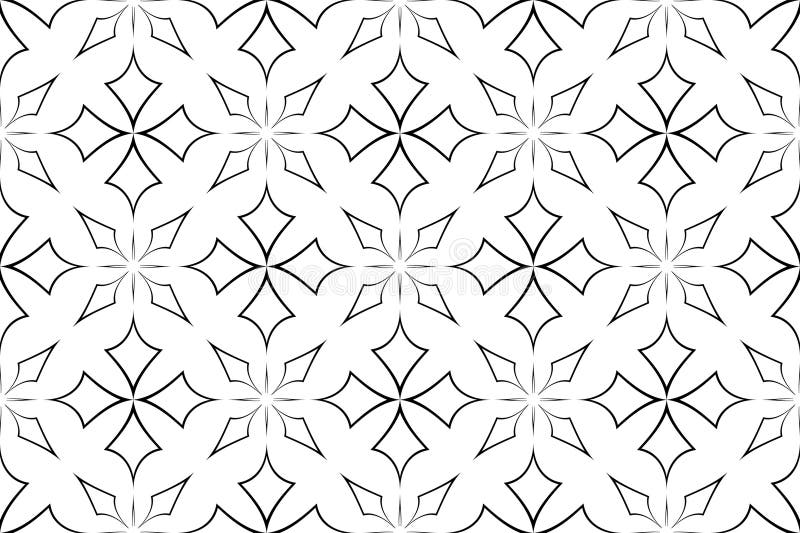 Seamless Geometric Pattern with Cross Shape Elements Stock Illustration ...