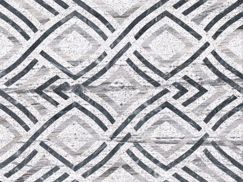 Seamless Geometric Pattern Design in Shades of Blue with Diamond and ...