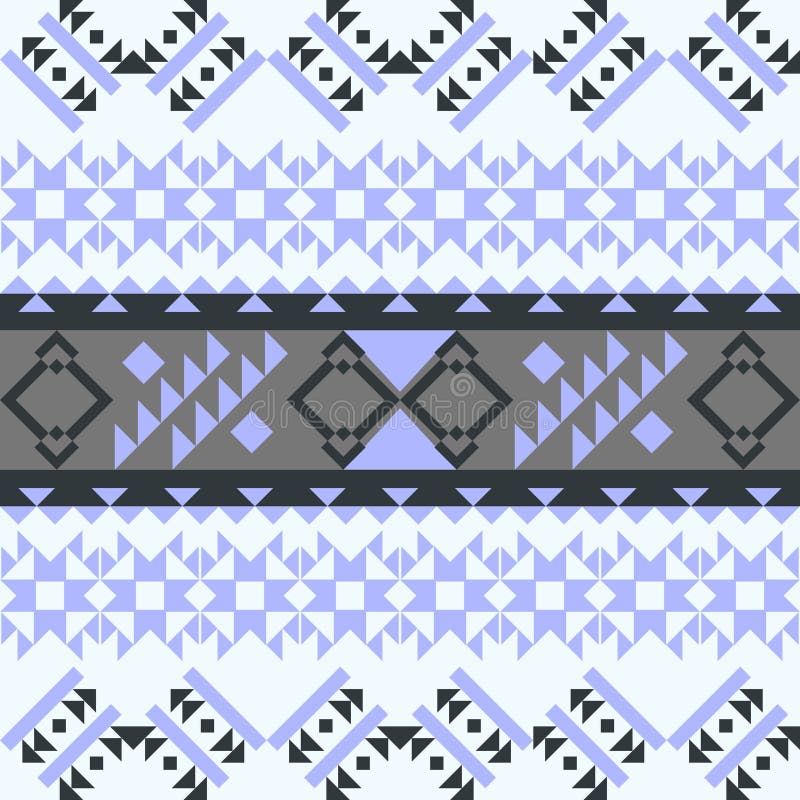 A Seamless Geometric Ethnic Pattern of Native American Tribes. this ...