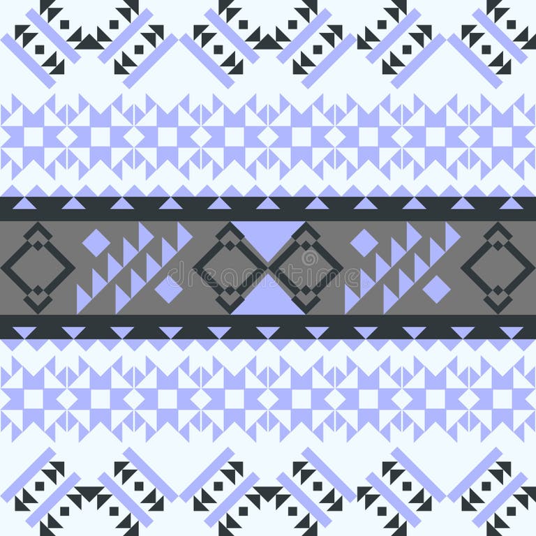 A Seamless Geometric Ethnic Pattern of Native American Tribes. this ...