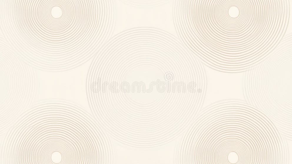 Seamless Geometric Pattern Featuring Thin-lined Circles and Soft ...