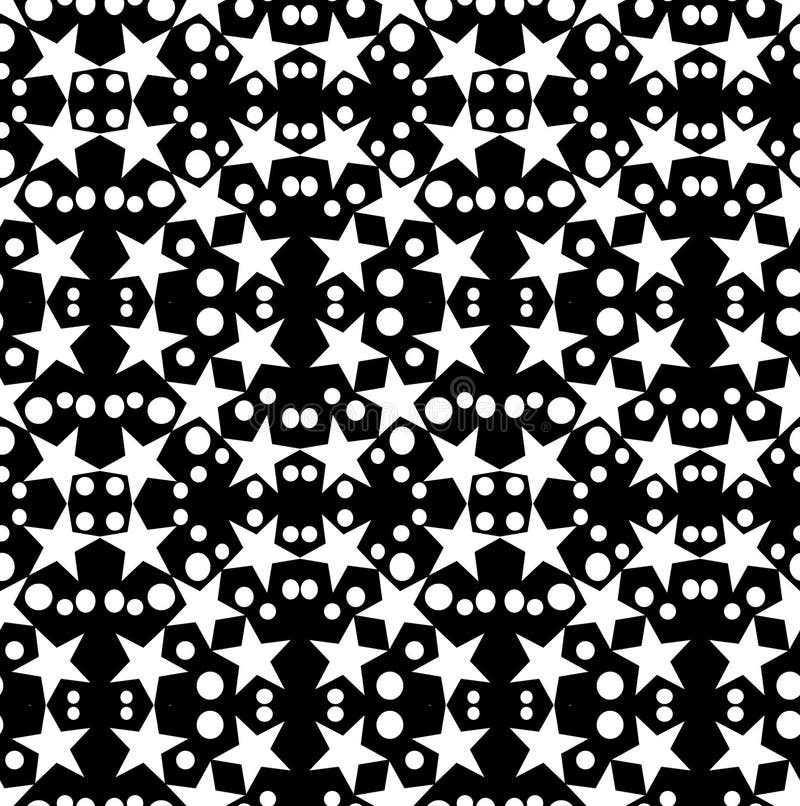 Seamless Geometric Pattern with a Five-pointed Stars and Circles Stock ... Seamless Geometric Pattern with a Five-pointed Stars and Circles Stock ...