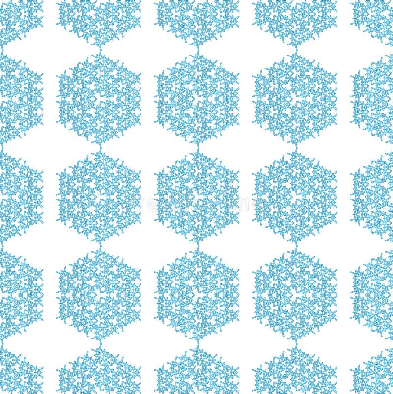 Seamless Geometric Pattern Flowers Style Vector Mosaic Stock Vector