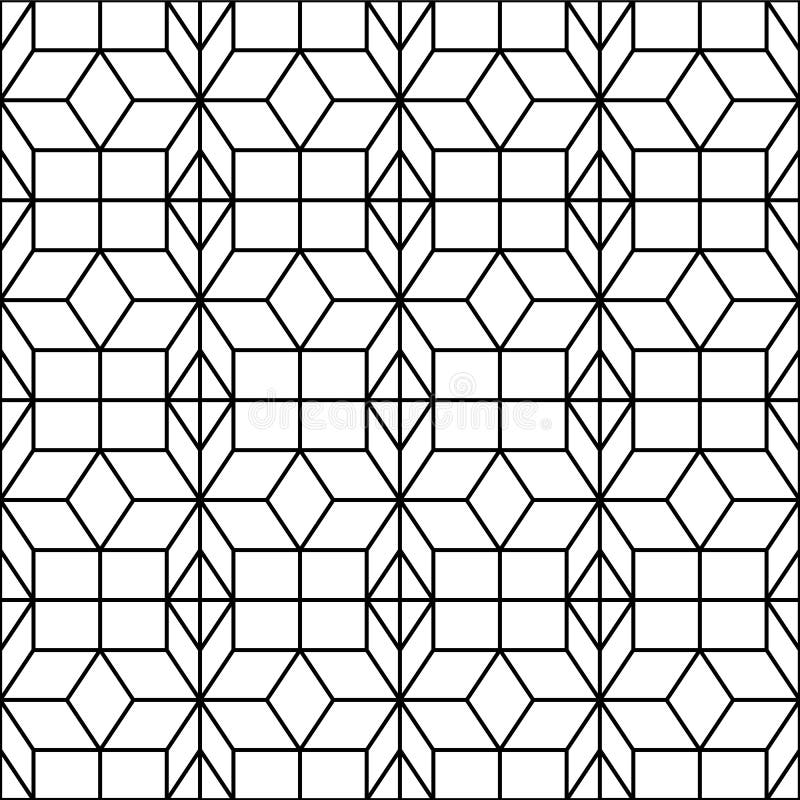 Islamic Pattern. Seamless Vector Geometric Black and White Lattice ... Islamic Pattern. Seamless Vector Geometric Black and White Lattice ...