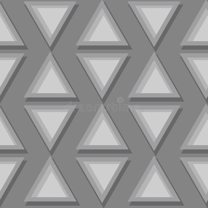 Seamless Geometric Pattern. Gray 3d Design Stock Vector - Illustration ...