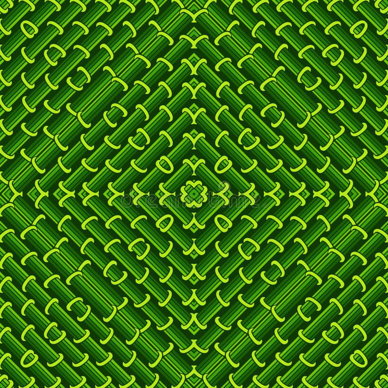 Seamless Geometric Pattern in Green Colors. Stock Vector - Illustration ...