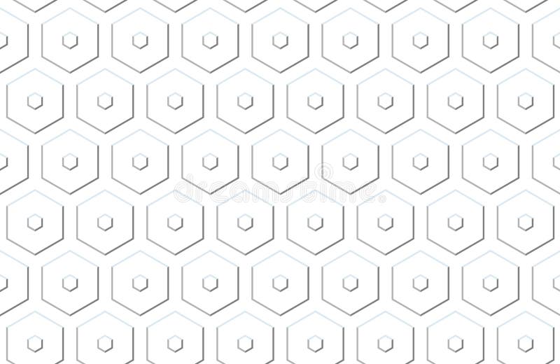 Seamless Geometric Pattern with Hexagons and Lines. Irregular Structure ...