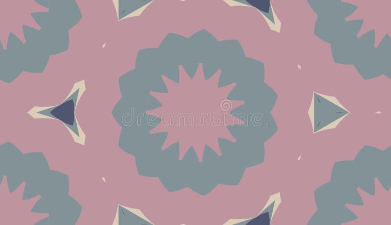 Seamless Geometric Pattern with Hexagons, Triangles, and Radiating ...
