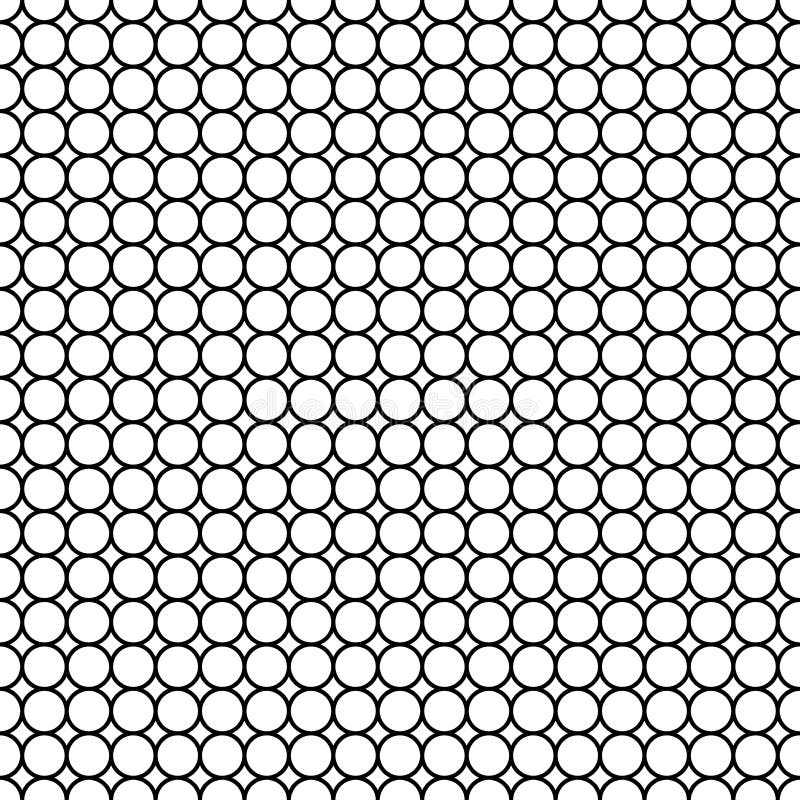 Seamless Geometric Pattern from Horizontal Grid of Rings. Pattern for ...