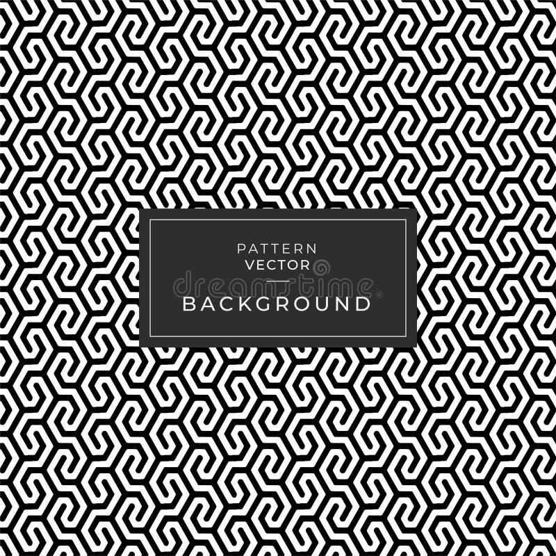 Seamless Geometric Pattern Line Black And White Abstract Background