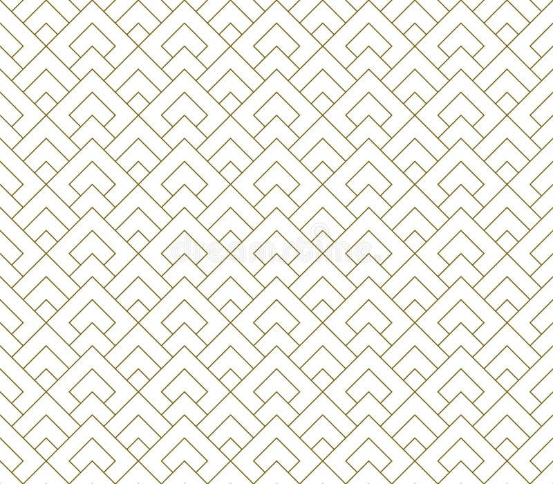 Seamless Geometric Pattern . Lines in Brown Color Stock Vector ...