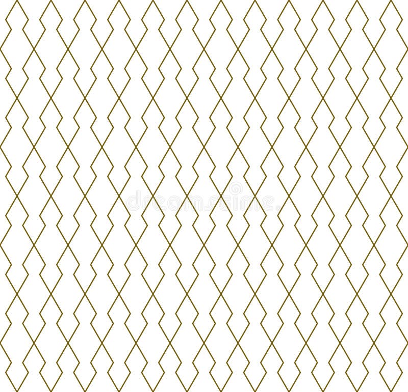 Seamless Geometric Pattern . Lines in Brown Color Stock Vector ...