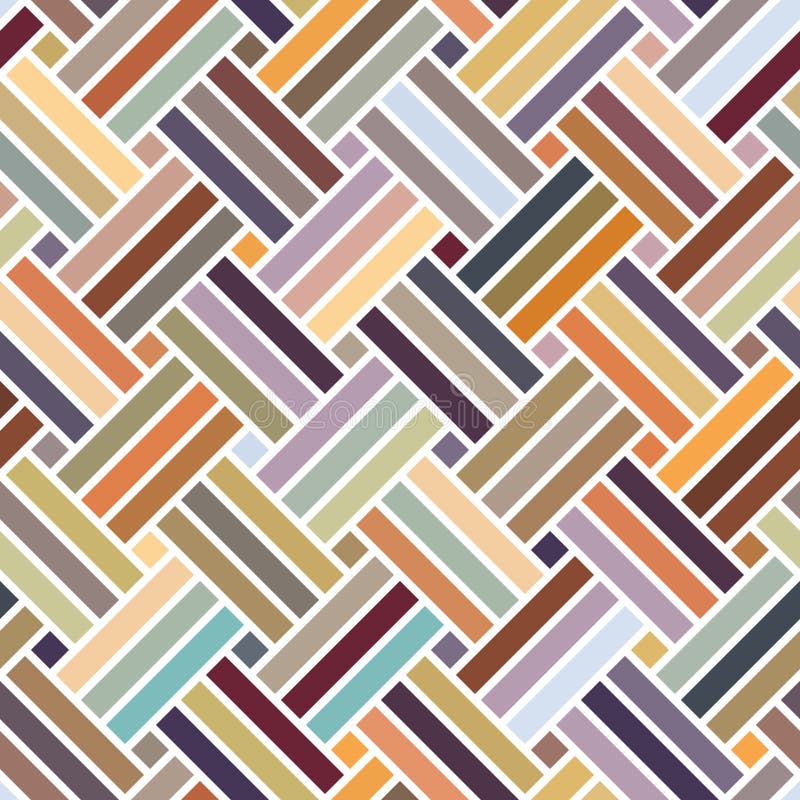 Seamless Geometric Pattern with Multicolor Intertwined Diagonal Lines ...
