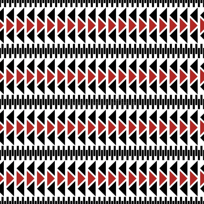 Seamless Geometric Pattern of Multiple Triangles and Thick Dashes Stock ...