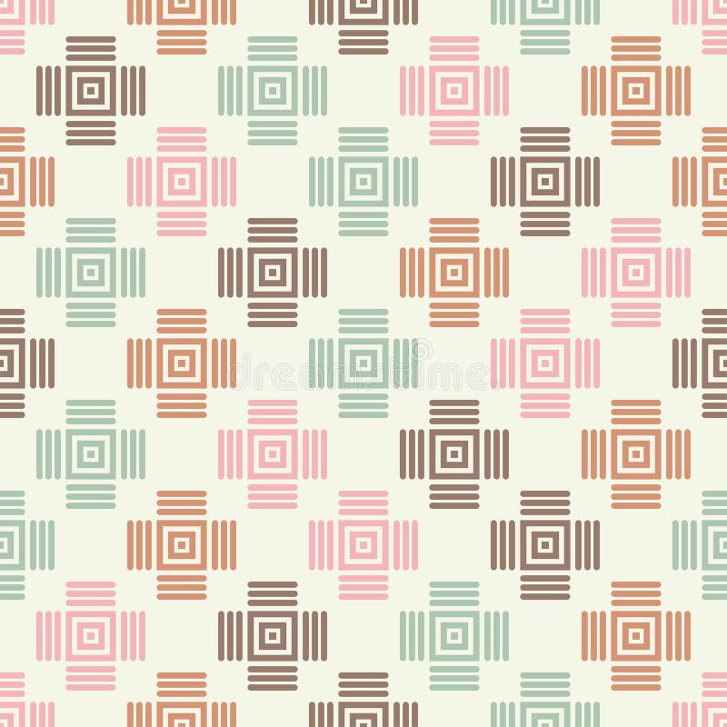 Seamless Geometric Pattern. Pattern of Quadrilaterals Stock ...