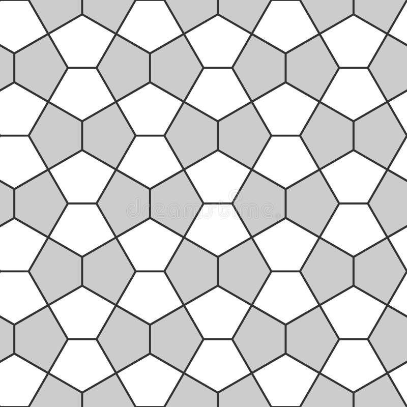 Seamless Geometric Pattern. Pentagonal Regular Tiled Ornament Stock ...