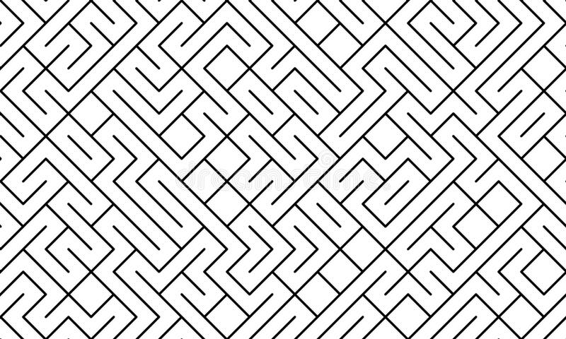 Seamless Geometric Pattern of Perpendicular Lines. Geometric Background ...