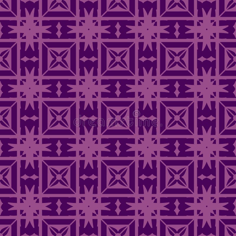 Seamless Geometric Pattern Pink Pattern on Purple Background. Stock ...