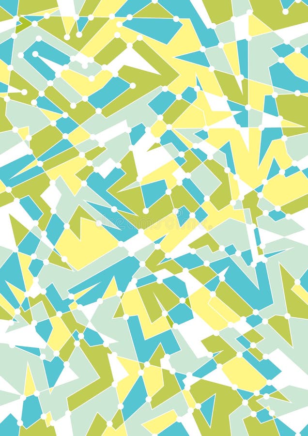 Seamless Geometric Pattern with Polygon Shapes Stock Vector ...