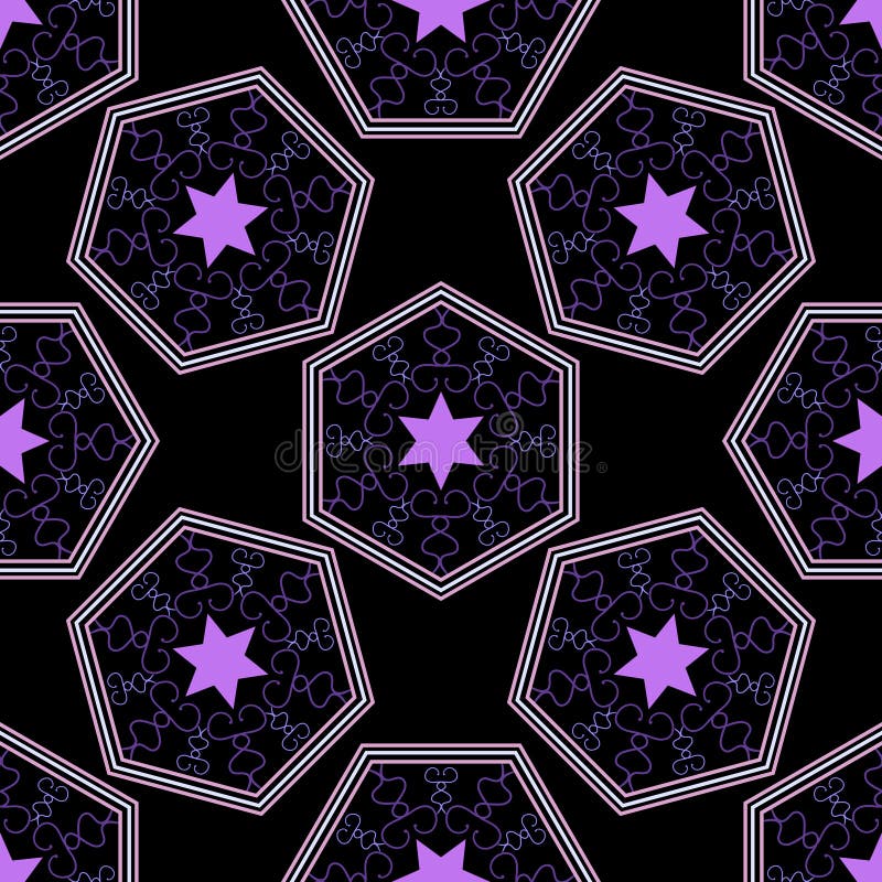Purple Hexagon Seamless Pattern Stock Illustrations – 2,919 Purple ...