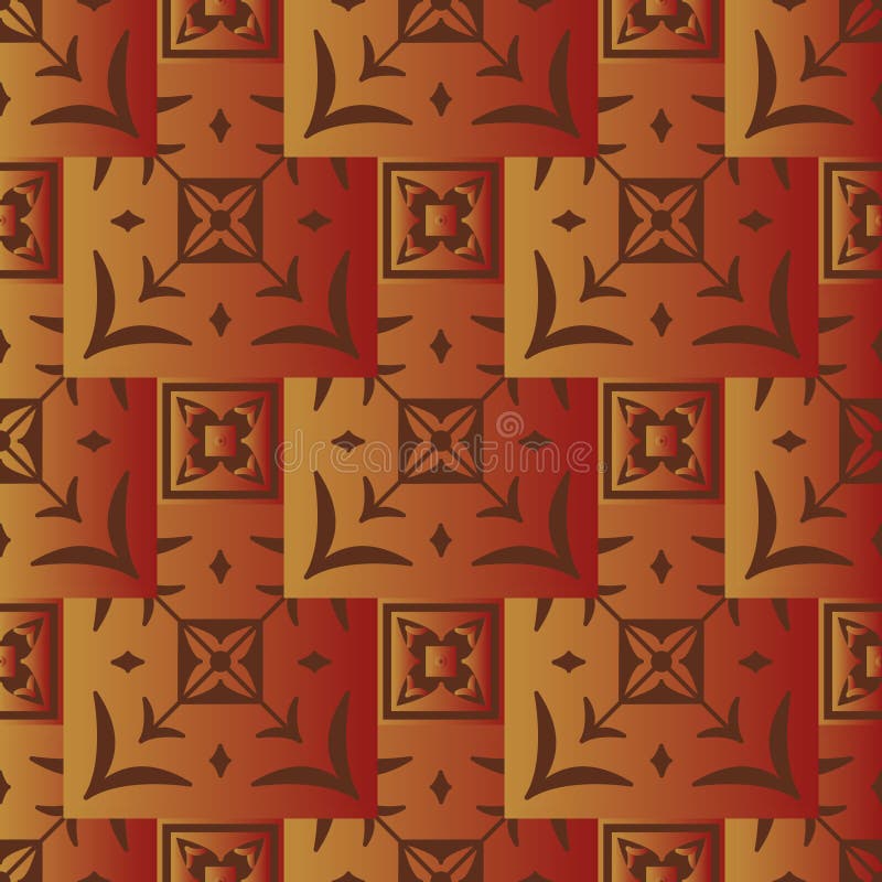Seamless Geometric Pattern of Red and Yellow Squares with a Gradient ...