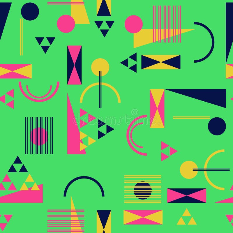80s Geometric Shape Pattern Stock Illustrations – 34,792 80s Geometric ...