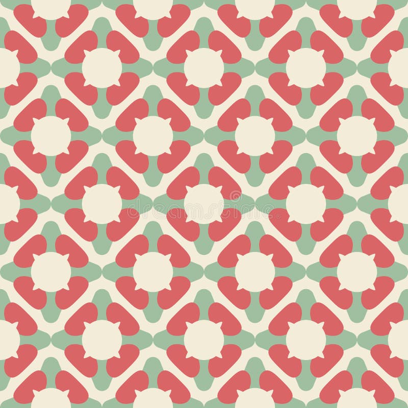 Seamless Geometric Pattern in Retro Style Stock Illustration ...