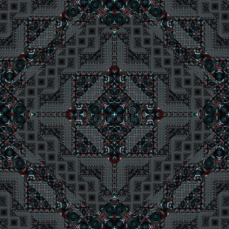 Seamless Geometric Pattern. Rhombus Pattern in Futuristic Style Stock ...