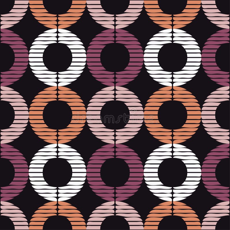 Seamless Geometric Pattern. Semicircle and Texture. Scribble Texture ...