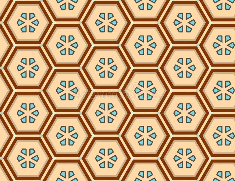 Seamless Geometric Pattern. Shaped Black Outline Turquoise Diamonds ...