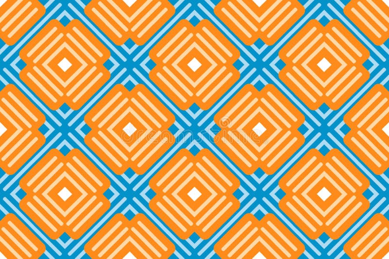 Orange Geometric Pattern