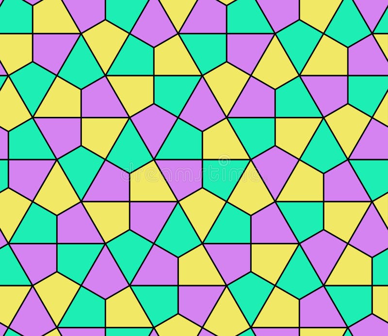 Seamless Geometric Pattern Simple Flat Vector Illustration. Stock ...