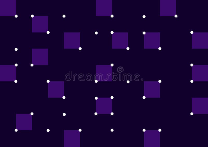 Seamless Geometric Pattern with Squares and Dots Stock Illustration ...