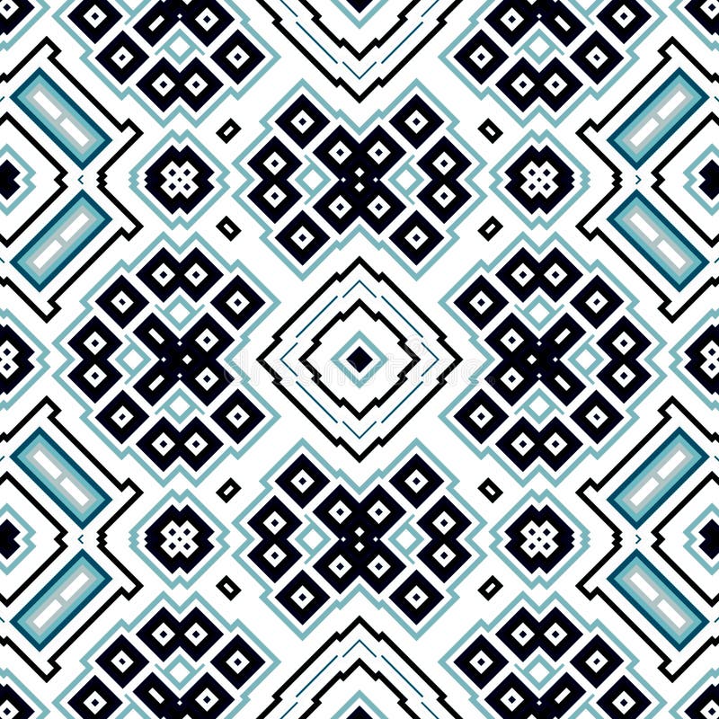 Seamless Geometric Pattern with Squares and Rectangles Stock Photo ...