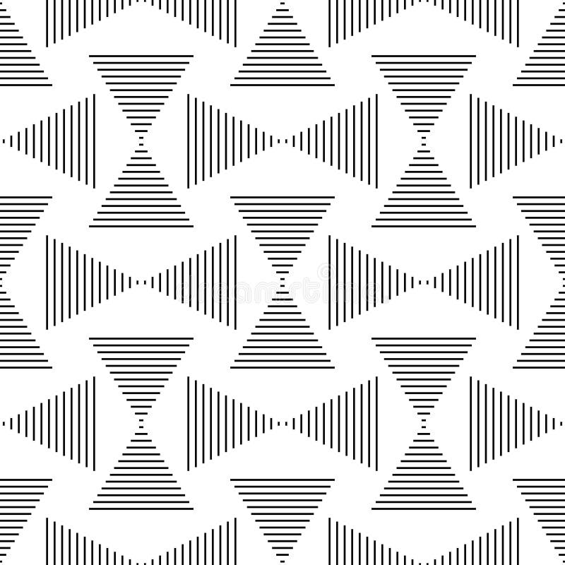 Seamless Geometric Pattern of Stripes and Triangles, Abstract ...