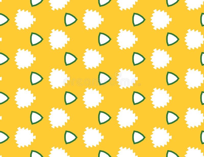 Seamless Geometric Pattern, Texture or Background Vector in Yellow ...