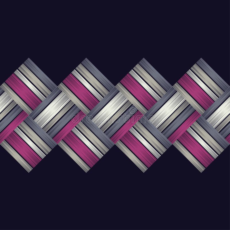 Seamless Geometric Pattern. Texture of Squares. Embroidery on Fabric ...