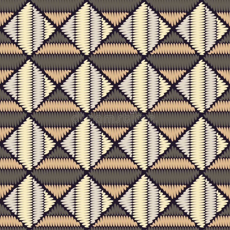 Seamless Geometric Pattern. the Texture of the Squares. Knitted Texture ...